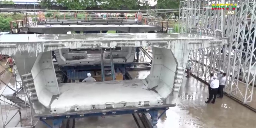 No.3 Thanlyin bridge: Bridge being Under Construction | Myanmar International TV